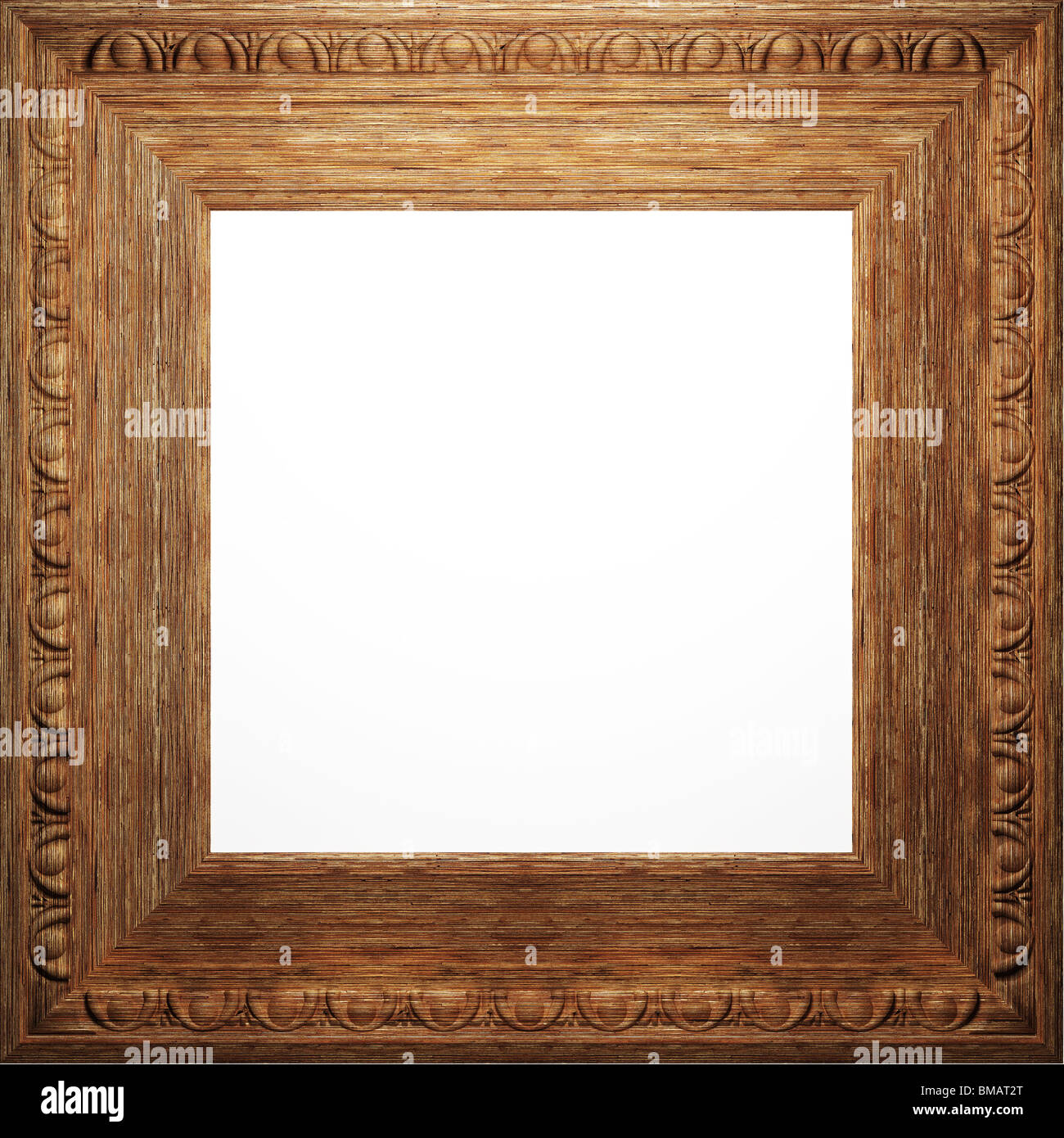 wooden antique frame made 3 D graphics Stock Photo - Alamy