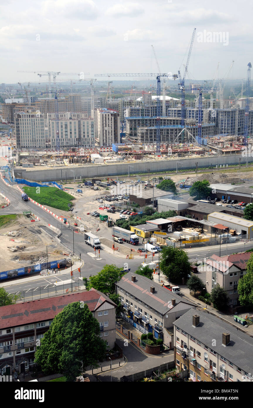 Olympic park london aerial stadium hi-res stock photography and images - Alamy