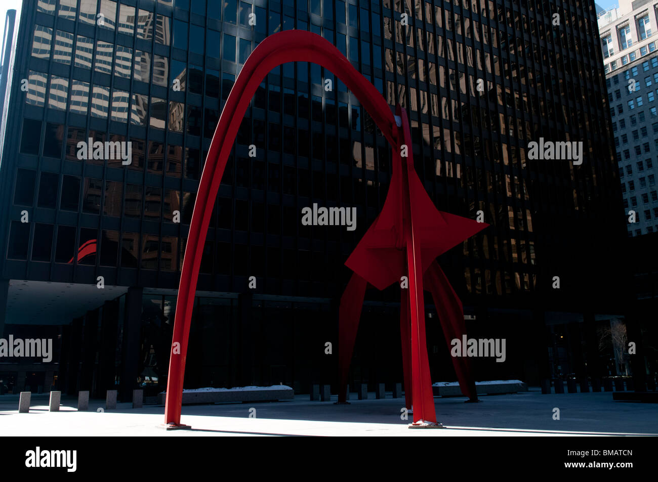 Alexander Calder’s Flamingo sculpture in Federal Plaza in downtown ...