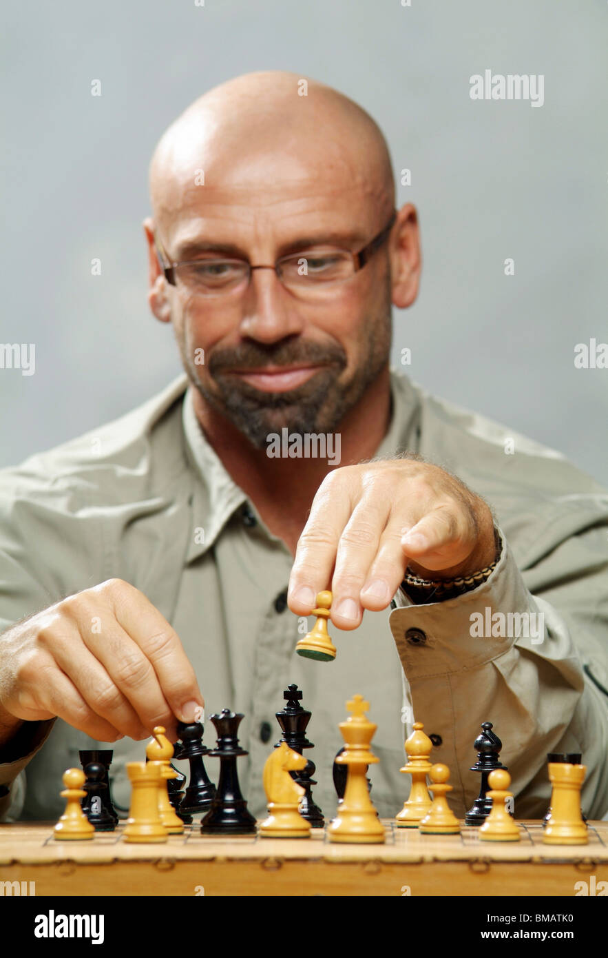 A chess player Stock Photo - Alamy