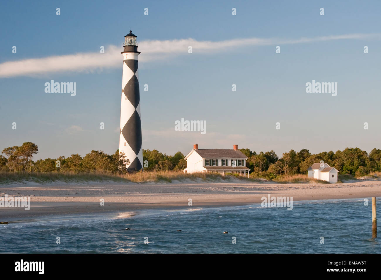 Cape Lookout Lighthouse on Cape Lookout National Seashore, North ...