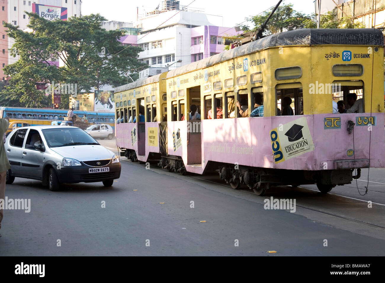Calcutta tram way hi-res stock photography and images - Alamy