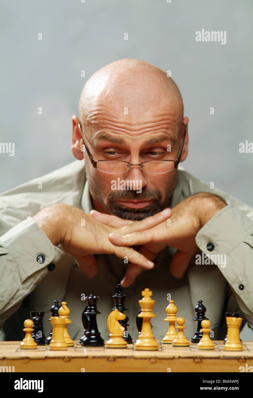 A chess player Stock Photo - Alamy