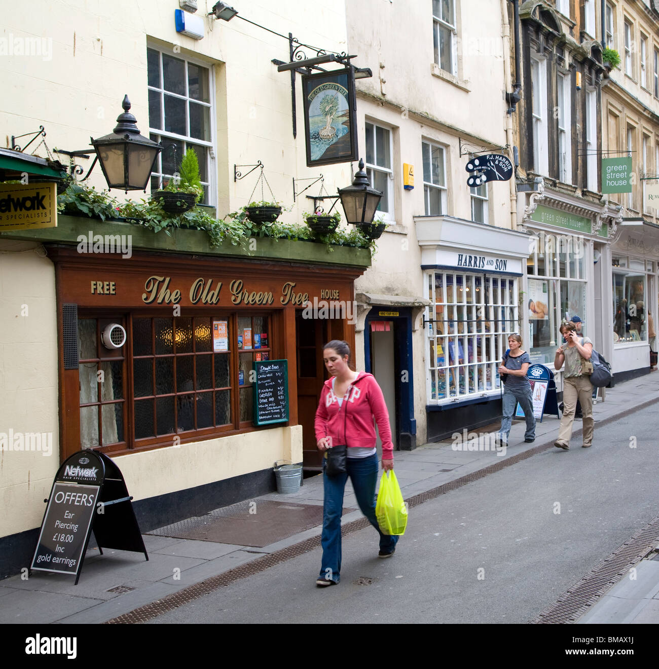The Old Green Tree pub, Bath Stock Photo - Alamy