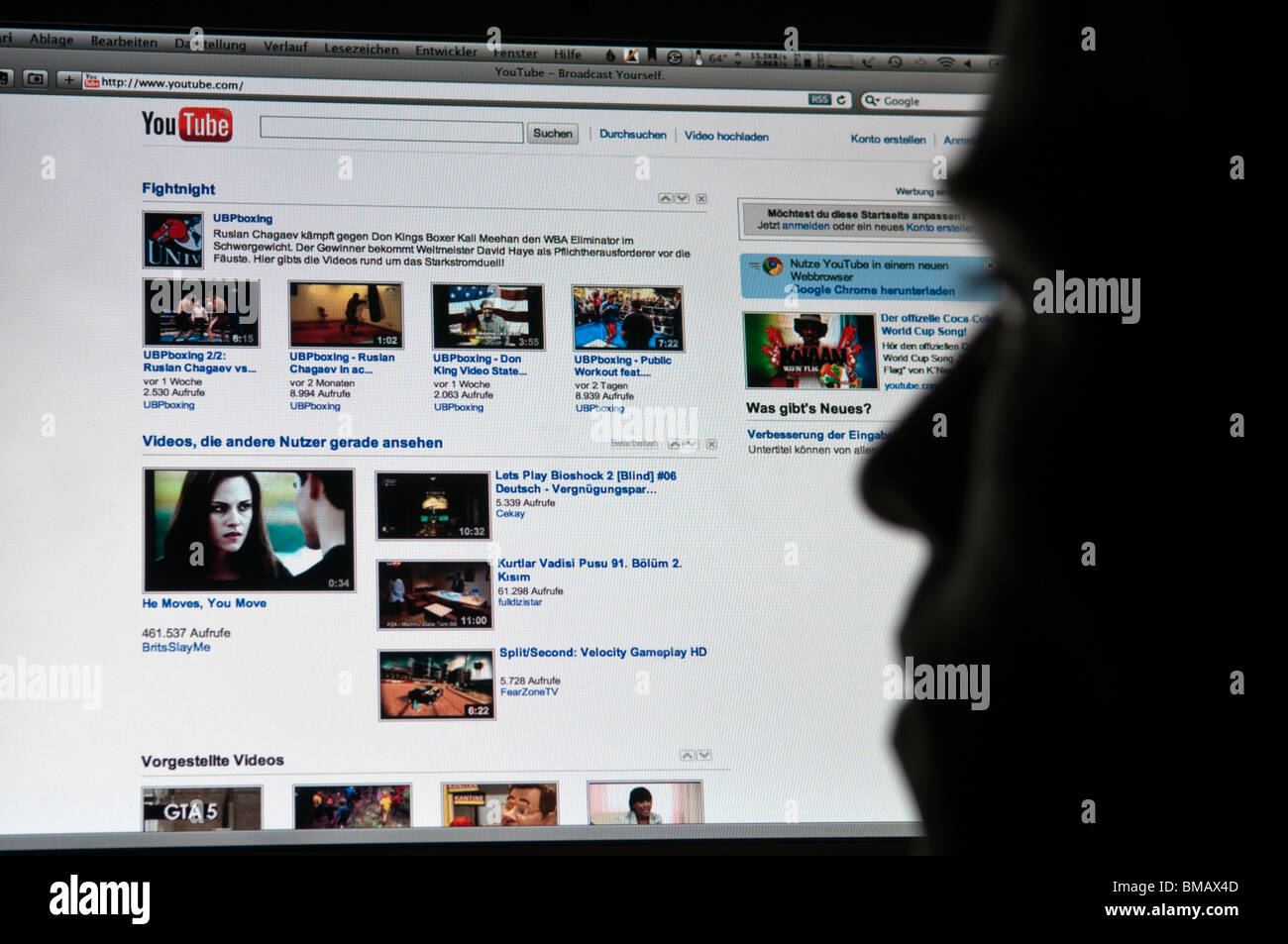 Monitor silhouette hi-res stock photography and images - Alamy