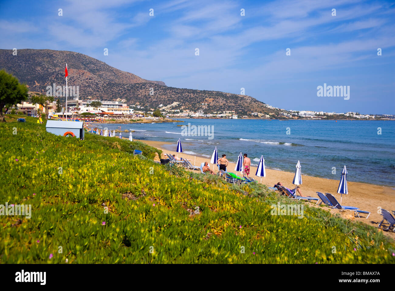 STALIS BEACH IN CRETE GREECE Stock Photo - Alamy