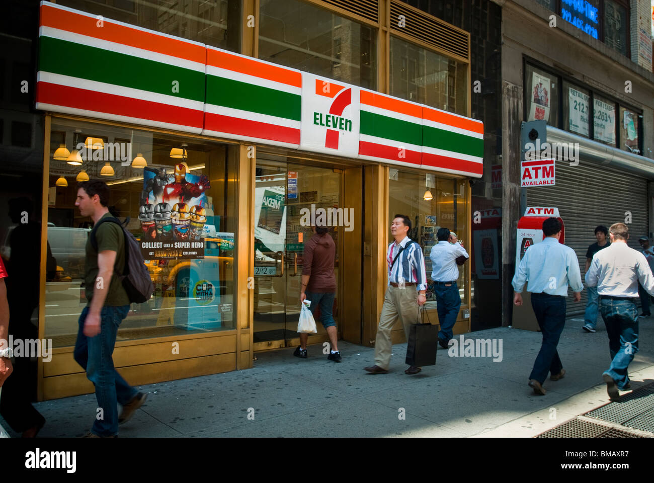 A 7-Eleven store is seen in Midtown Manhattan in New York Stock Photo ...