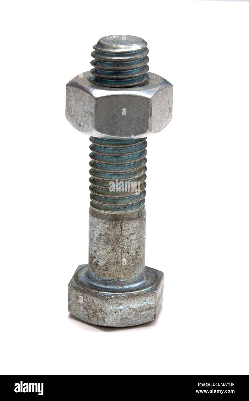 Bolt isolated on white background Stock Photo - Alamy