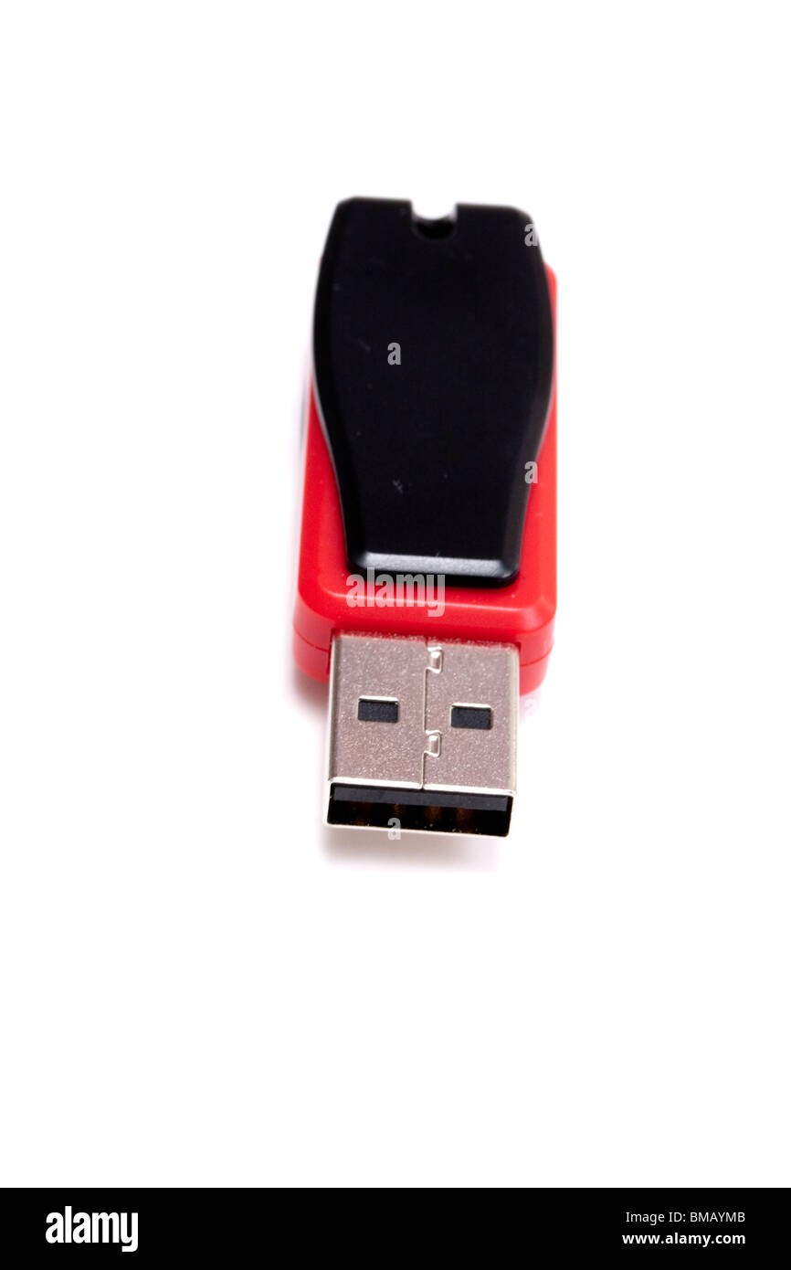 USB storage drive isolated on white Stock Photo - Alamy
