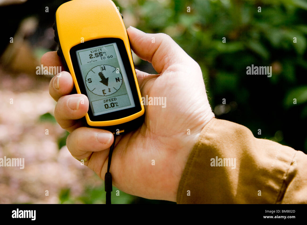 Orienteering satellite navigation device Stock Photo - Alamy