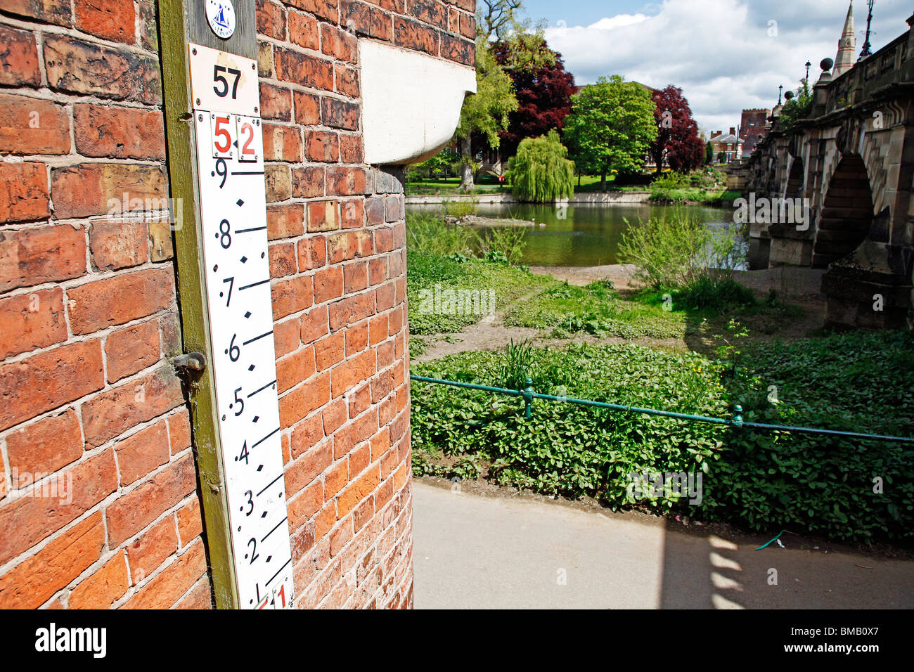Water depth marker hi-res stock photography and images - Alamy