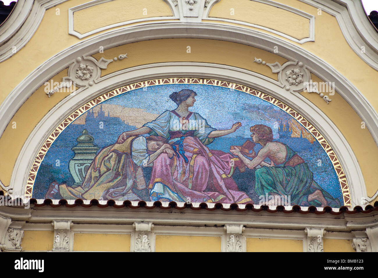 detail of facade of Ministry of Local Development (Ministersvo pro ...