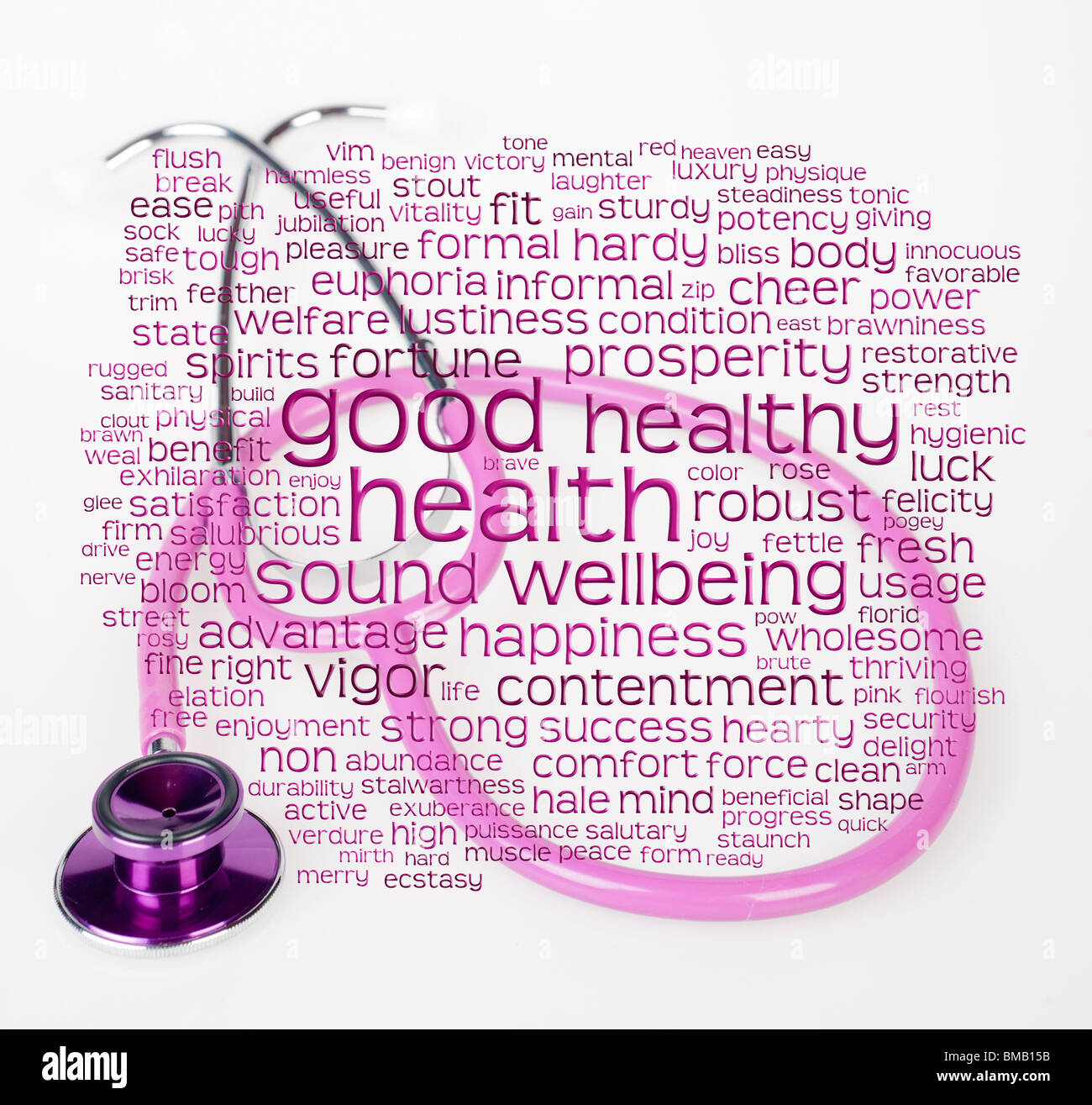 pink health healthy and wellbeing word or tag cloud over pink ...