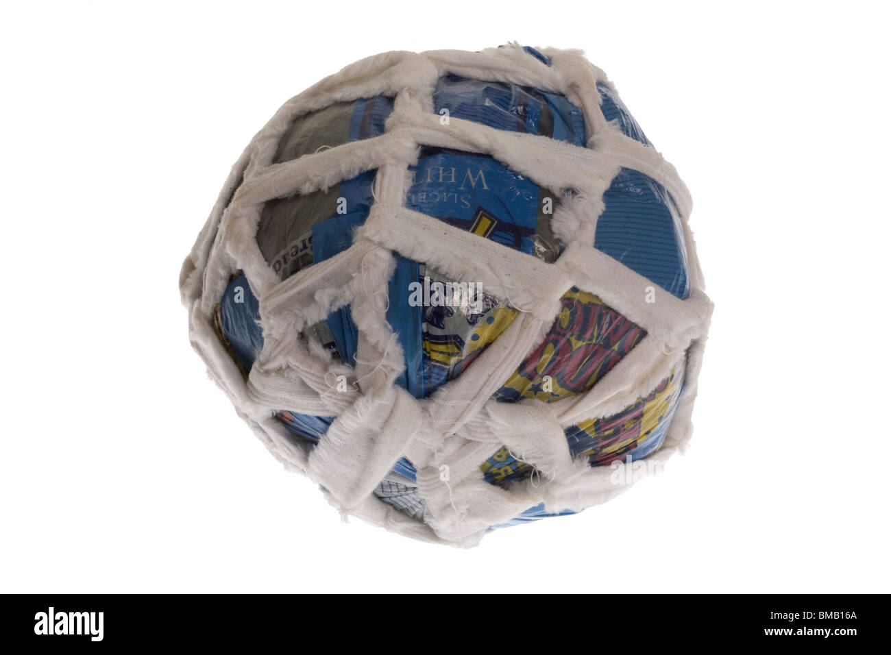 South African football made from recycled shopping bags and waste ...