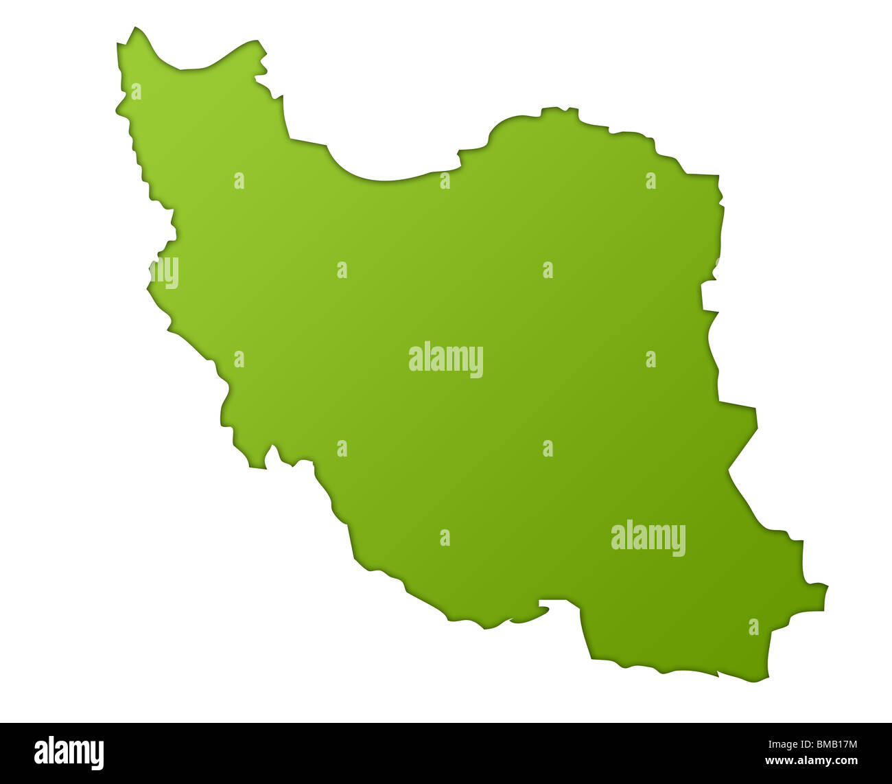 Iran map hi-res stock photography and images - Alamy