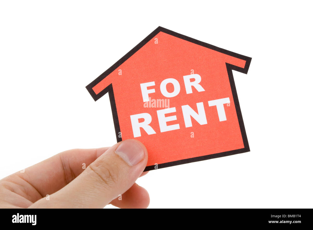 a red home sign, Real Estate Concept Stock Photo - Alamy