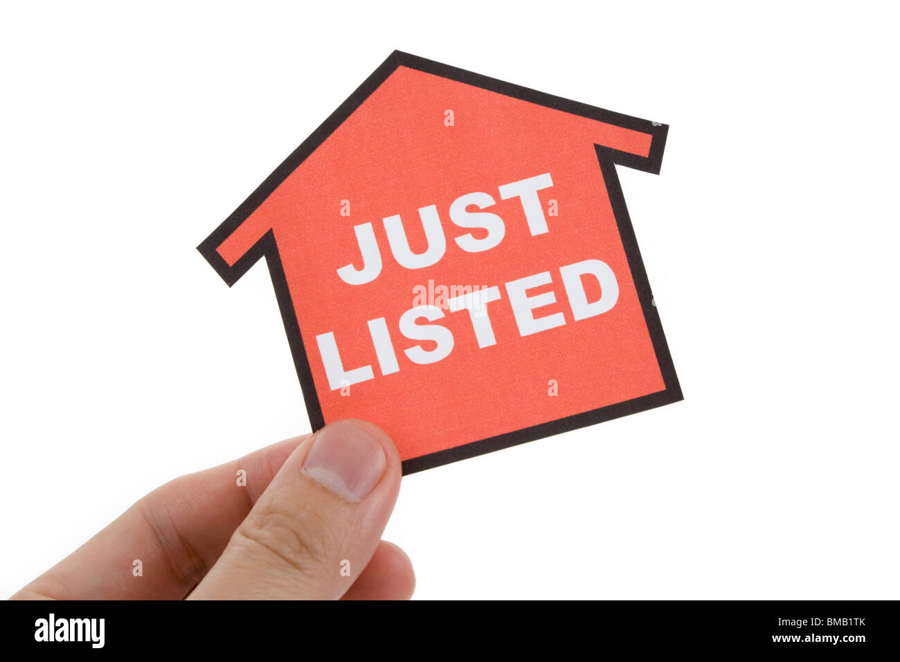 a red home sign, Real Estate Concept Stock Photo - Alamy