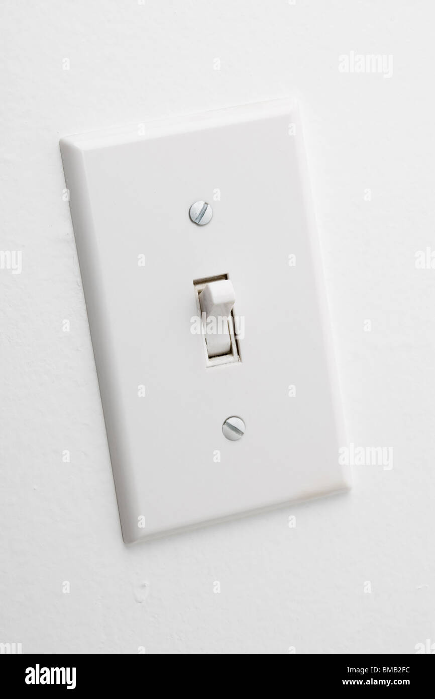 Light Switch close up shot Stock Photo - Alamy