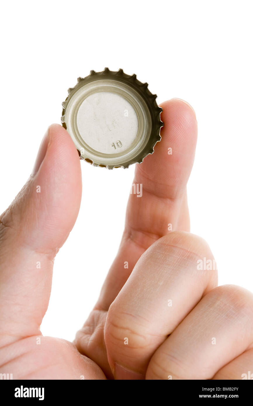 Bottle Cap close up shot Stock Photo - Alamy