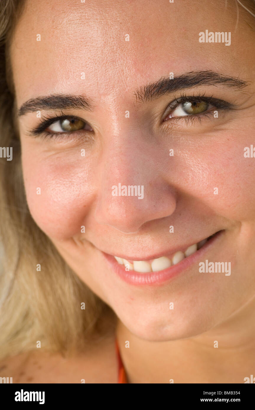 Happy woman smiling Beirut Lebanon Middle East Stock Photo - Alamy