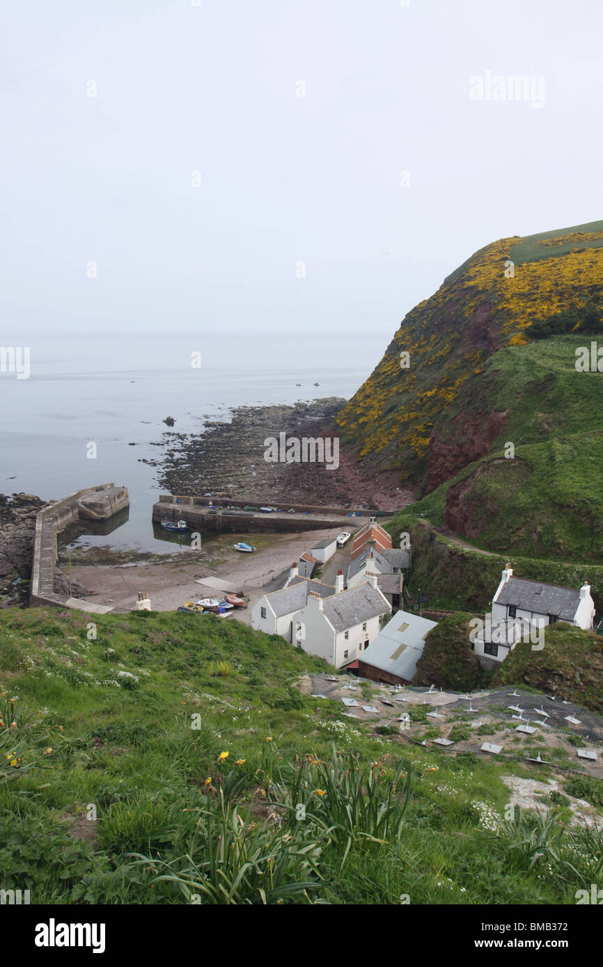 Elevated view of Pennan Scotland May 2010 Stock Photo - Alamy