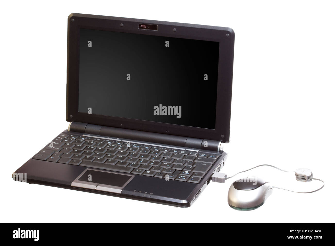 image of a new small netbook isolated over a white background Stock ...
