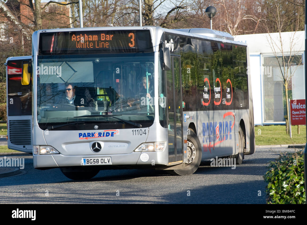 Bus in a car park hi-res stock photography and images - Alamy