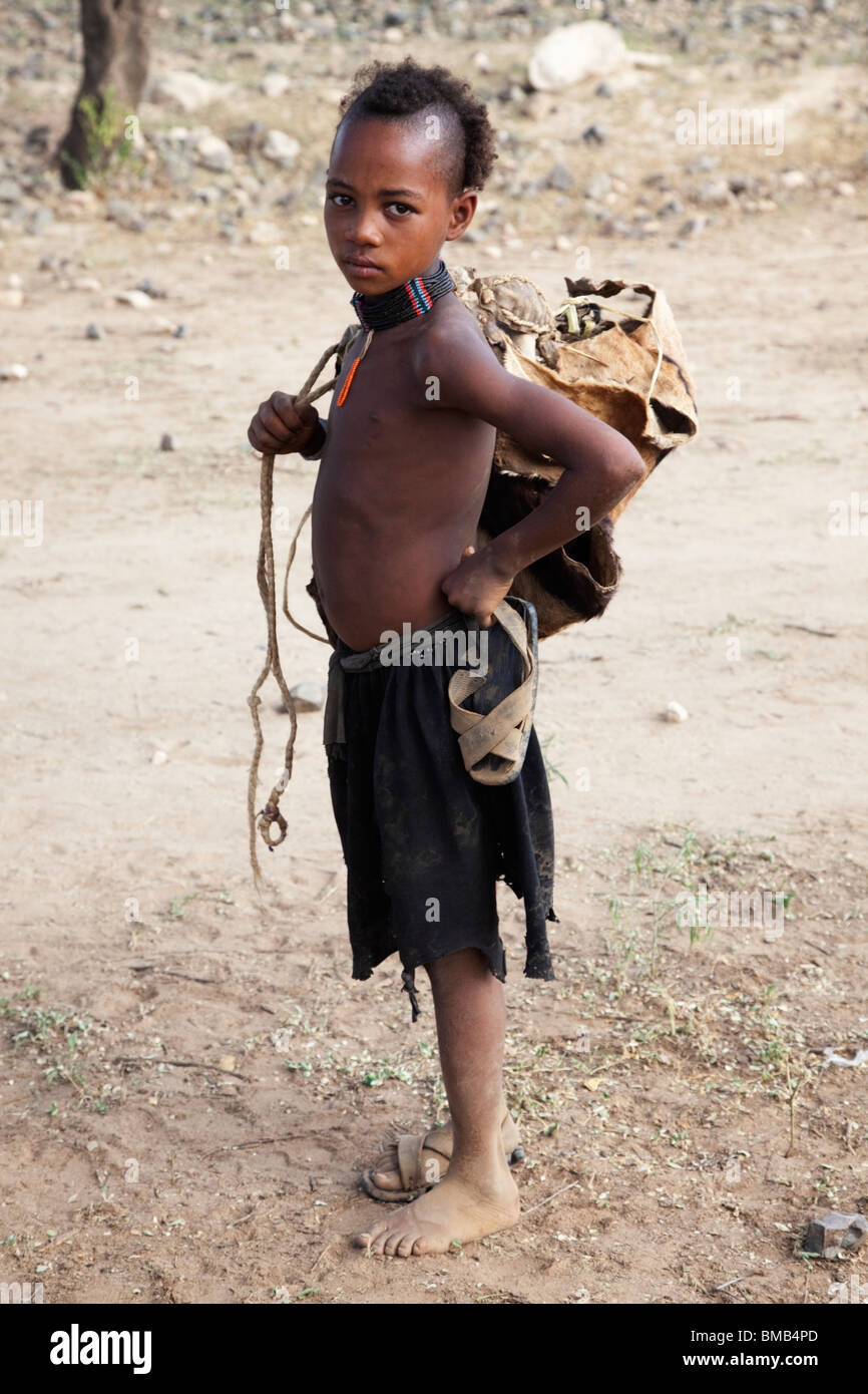 Tsemai boy from Luca tribal village in Southern Ethiopia Stock Photo ...