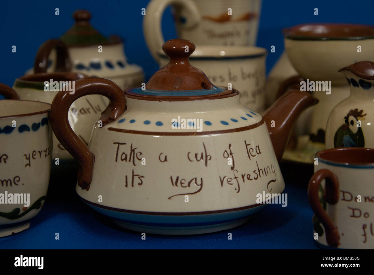 mottoware Devon ware collection Stock Photo - Alamy