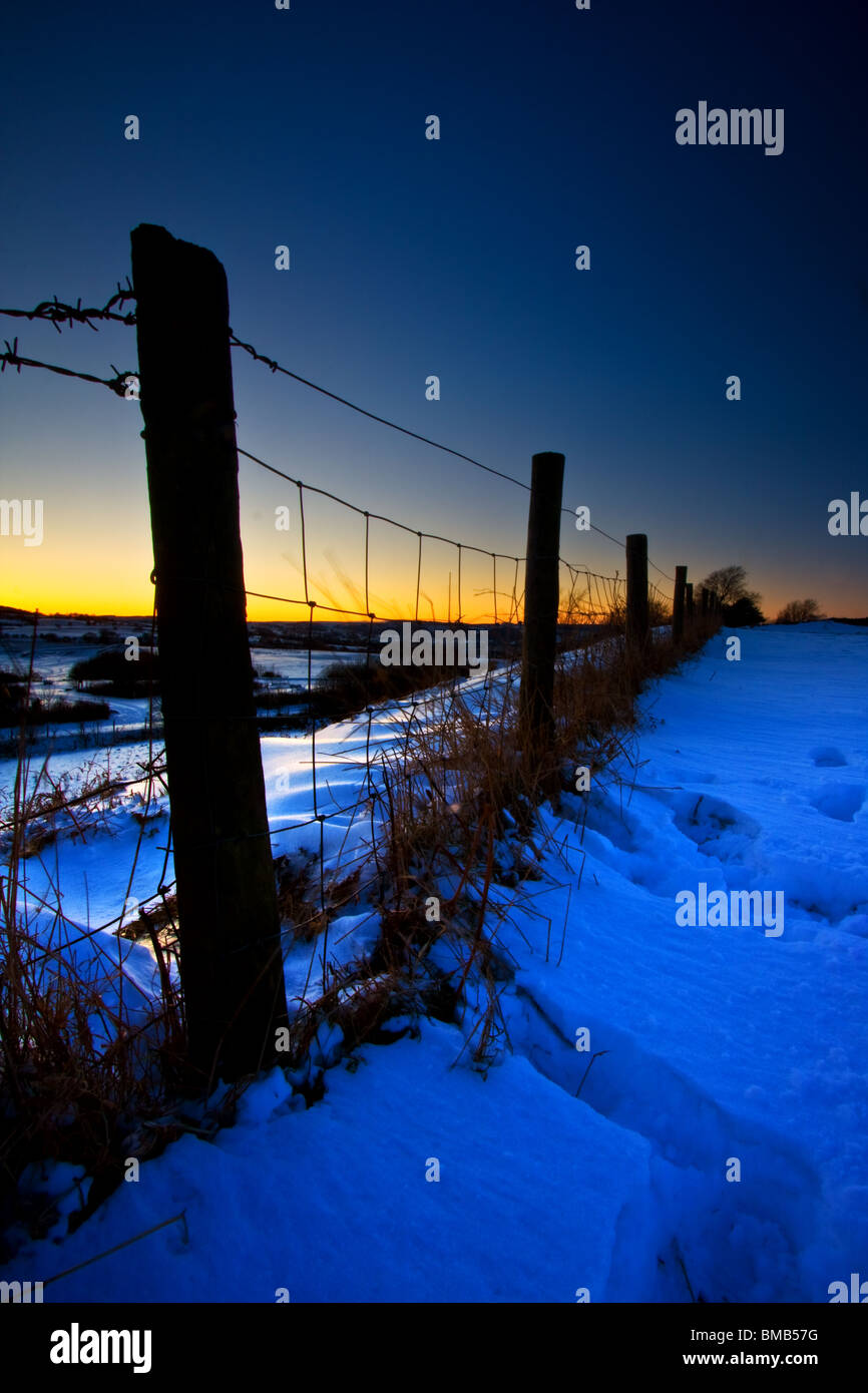 Landscape scenic snow sunset hi-res stock photography and images - Alamy