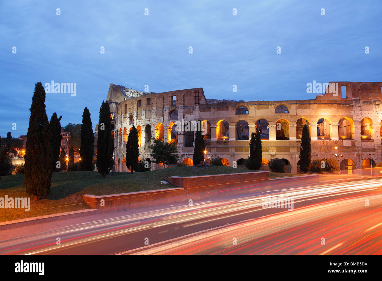 Coliseum at night, Rome, Italy Stock Photo - Alamy