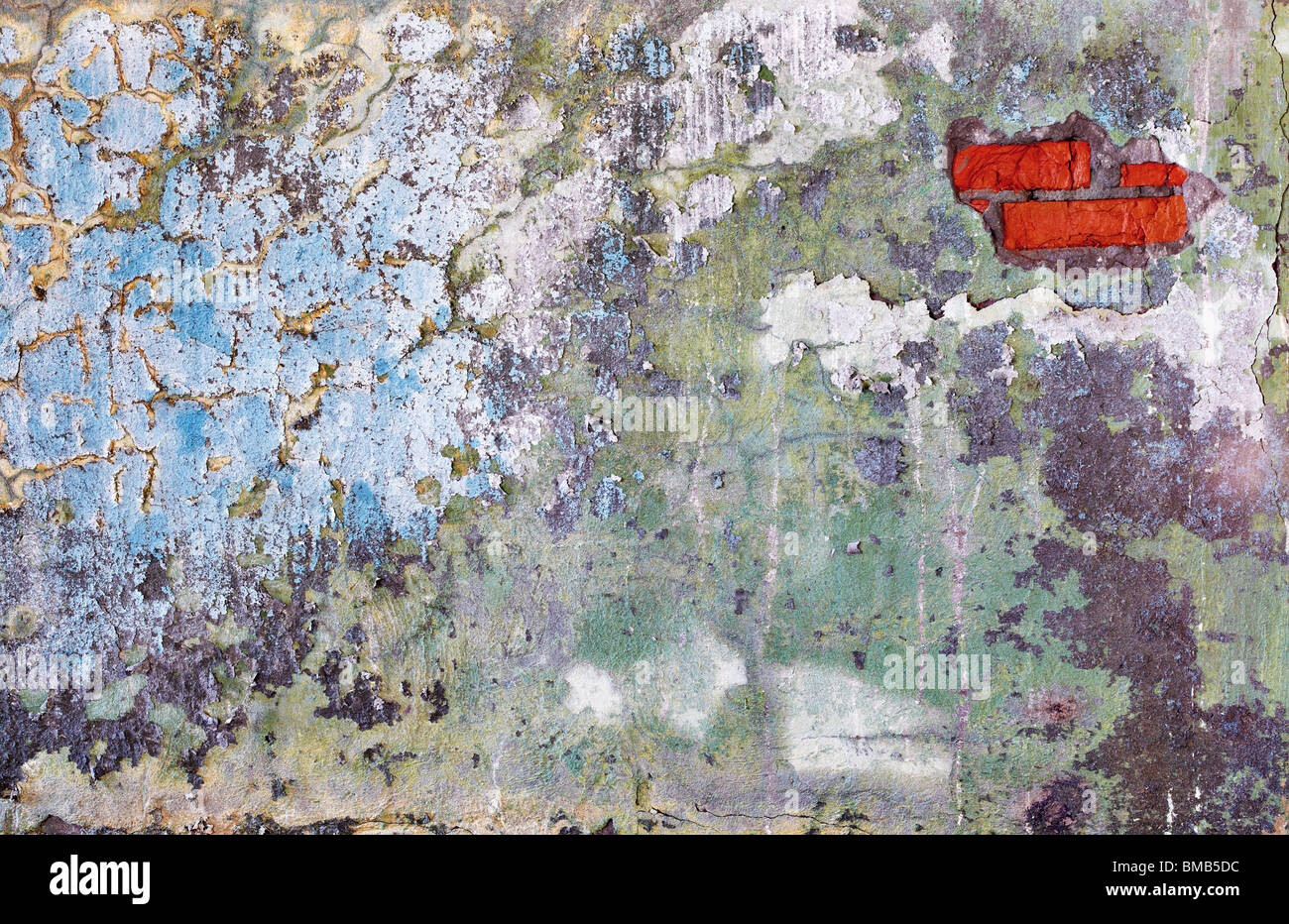 Brick through plaster hi-res stock photography and images - Alamy