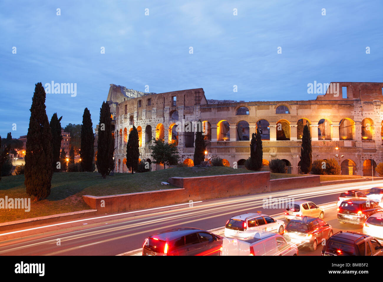 Colosseum at night, Rome, Italy Stock Photo - Alamy