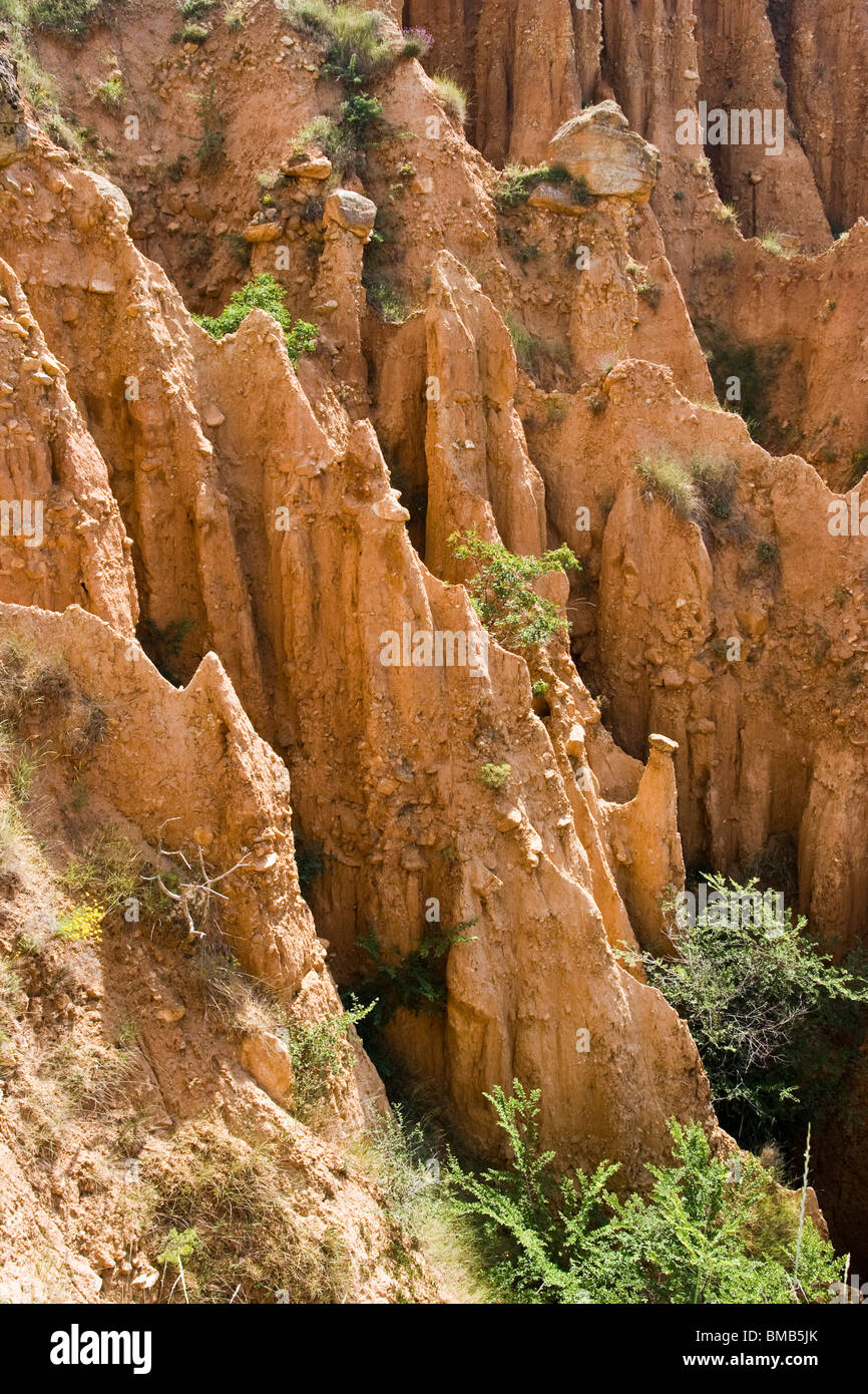 Pyramids sandstone, natural phenomenon, forces of nature near Stob ...