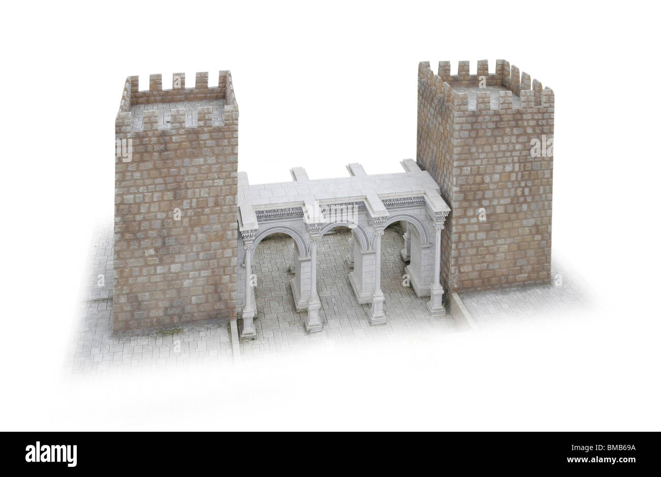 Hadrian door as miniature model Cut Out Stock Images & Pictures - Alamy