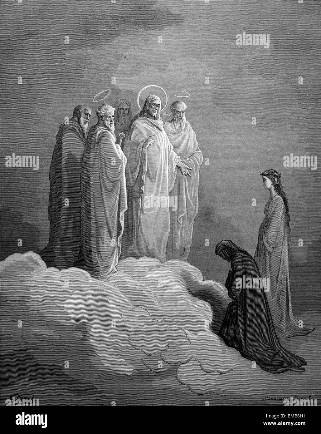 Engraving by Gustave Doré from Dante Alighieri's Divine Comedy; Dante ...