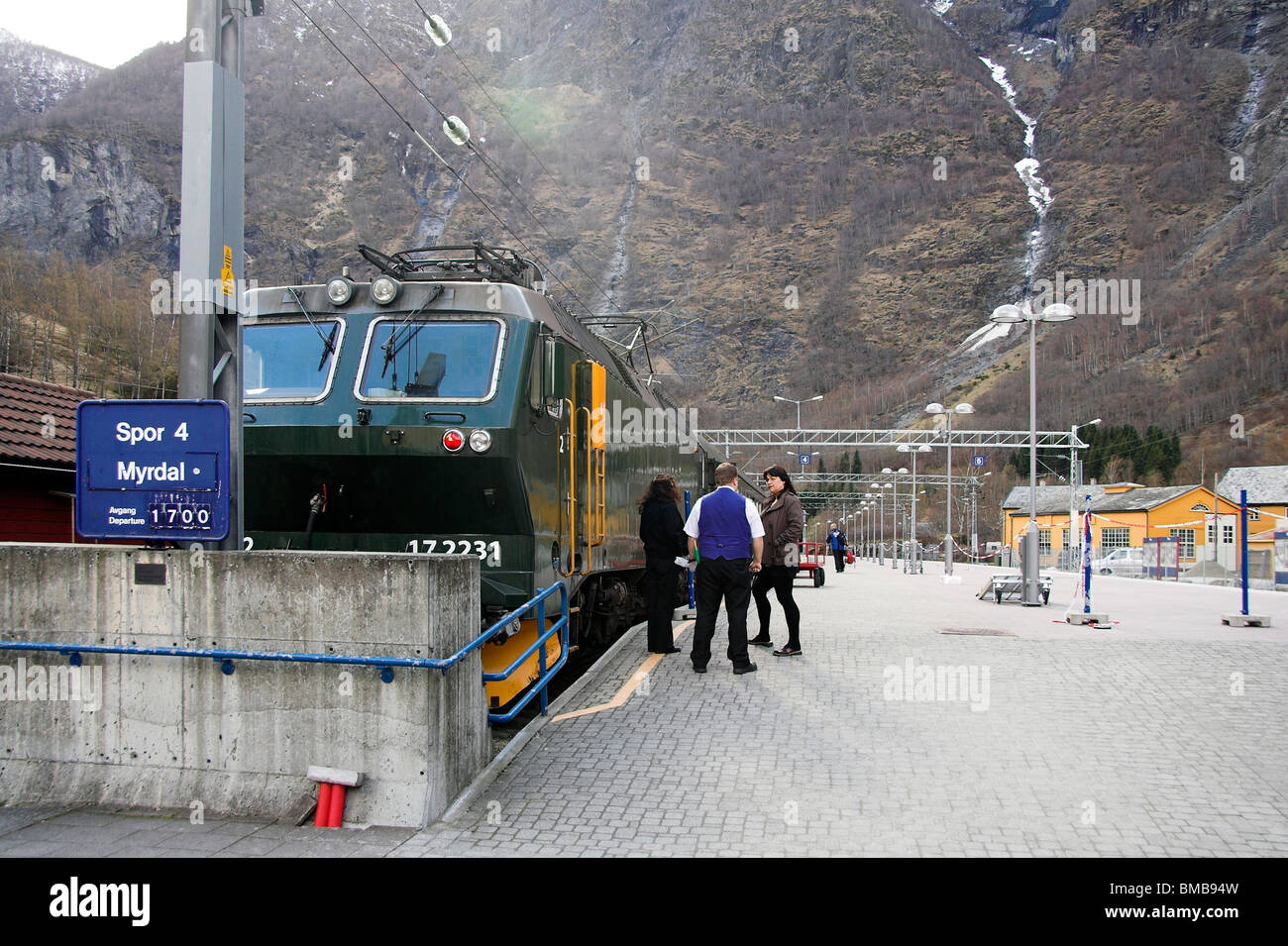 Flamsbana Mountain Railway, Flam, Norway, Scandinavia, Europe Stock Photo - Alamy