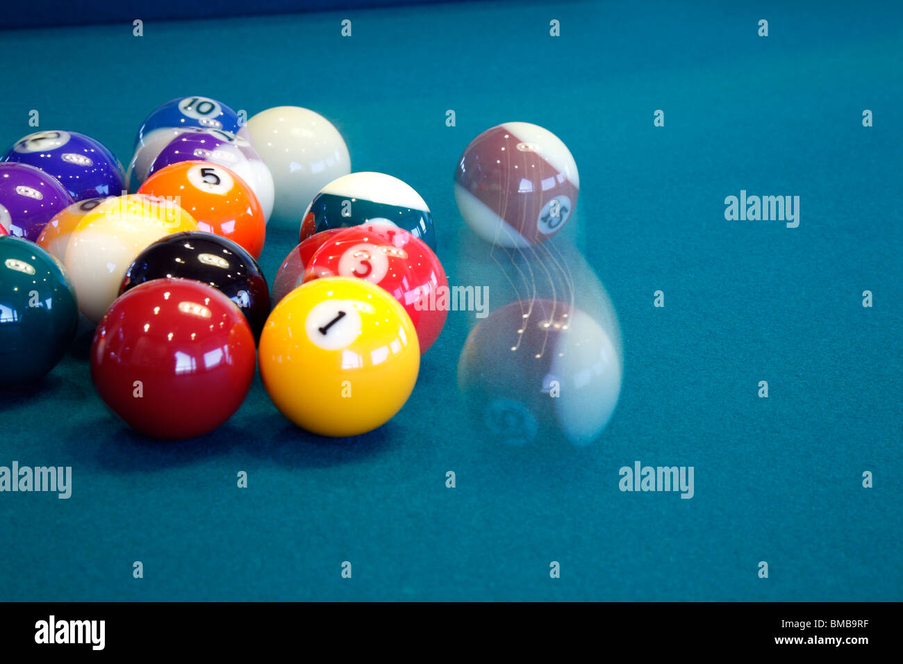 Pool Balls In Motion