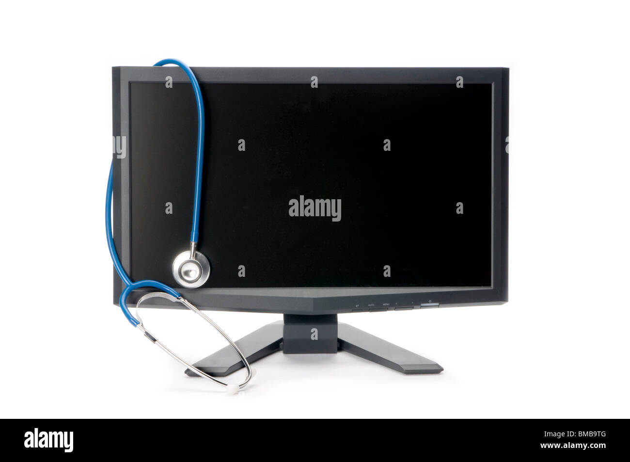 Hospital computer screen Cut Out Stock Images & Pictures - Alamy