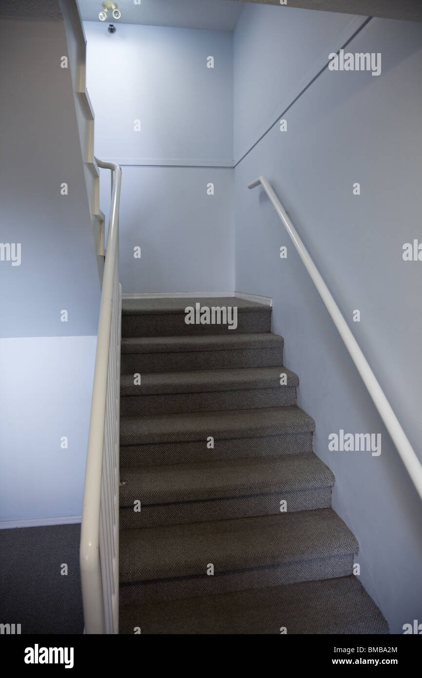Stair in Apartment Building for background Stock Photo - Alamy