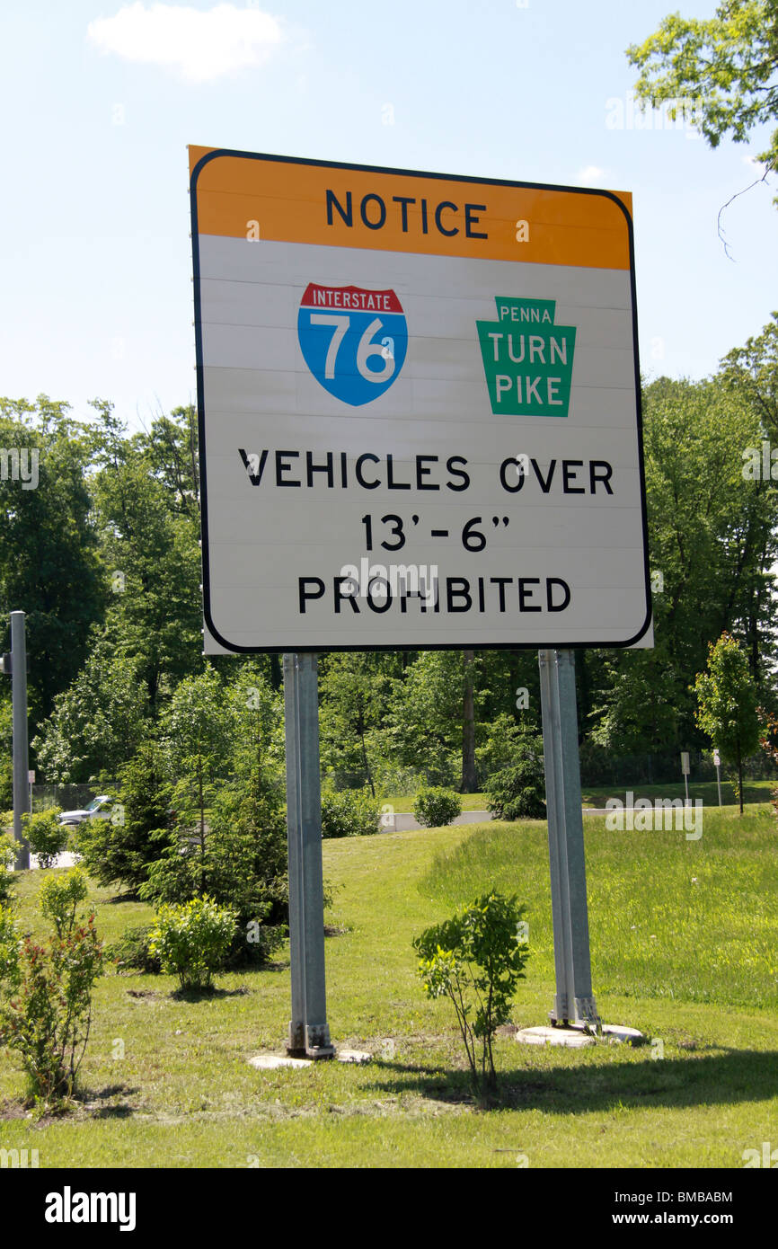 The Pennsylvania Turnpike, the oldest turnpike in the U.S Stock Photo ...