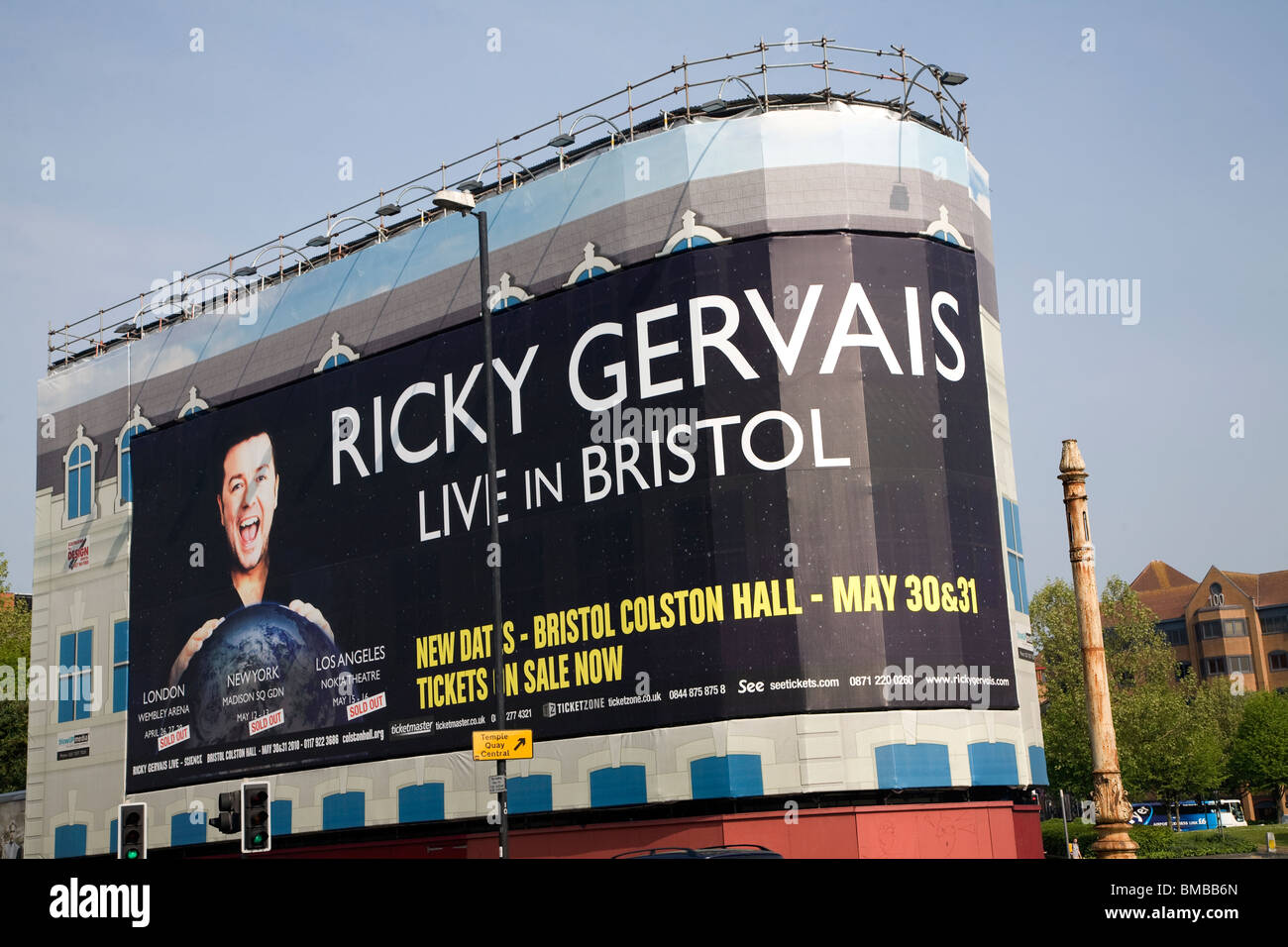 Ricky Gervais poster, Bristol Stock Photo - Alamy
