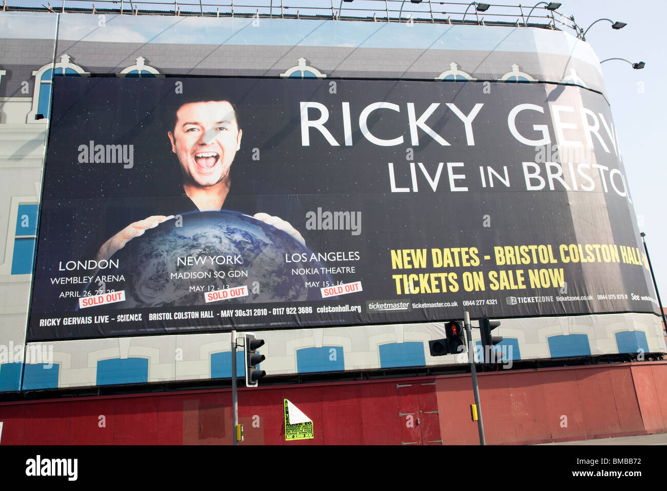 Ricky Gervais poster, Bristol Stock Photo - Alamy