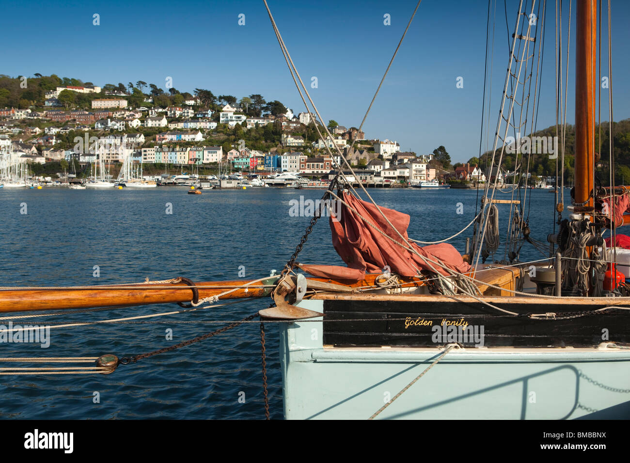 UK, England, Devon, Dartmouth Historic charter sailing vessel 52 foot ...