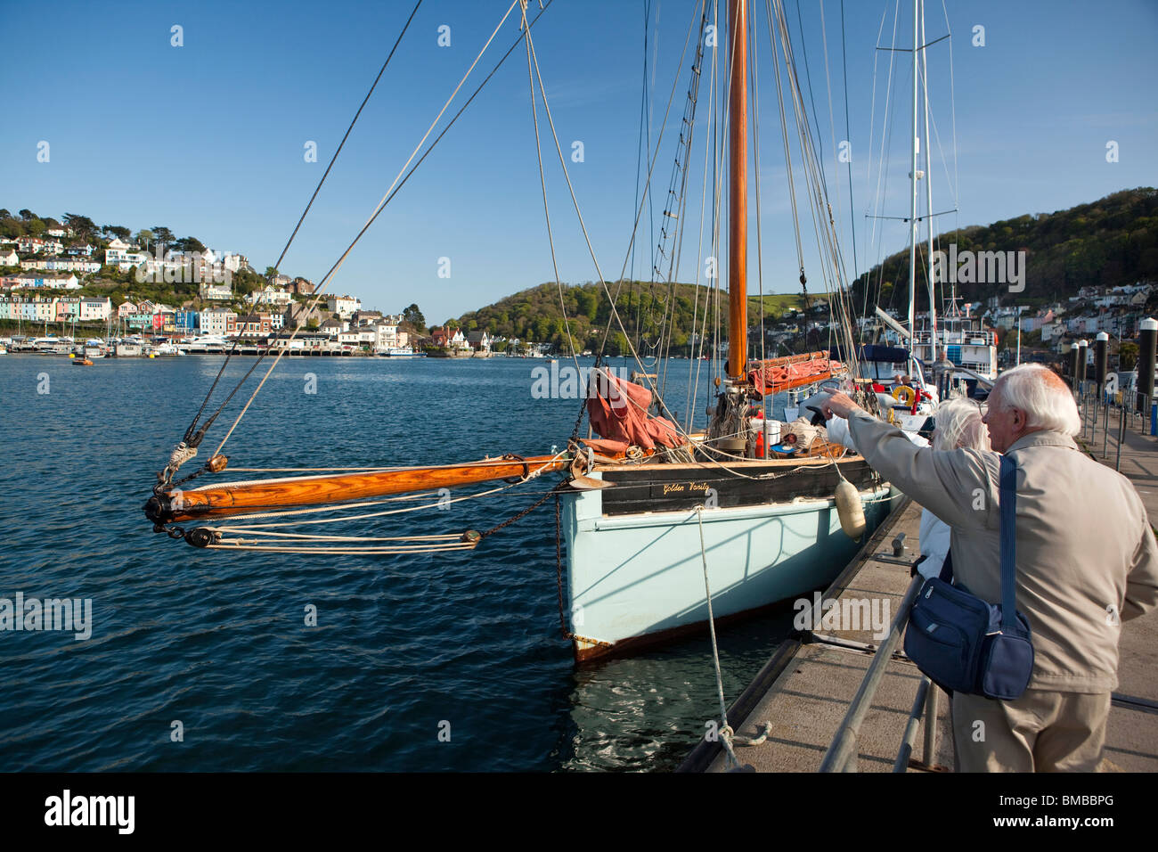 UK, England, Devon, Dartmouth historic charter sailing vessel 52 foot ...