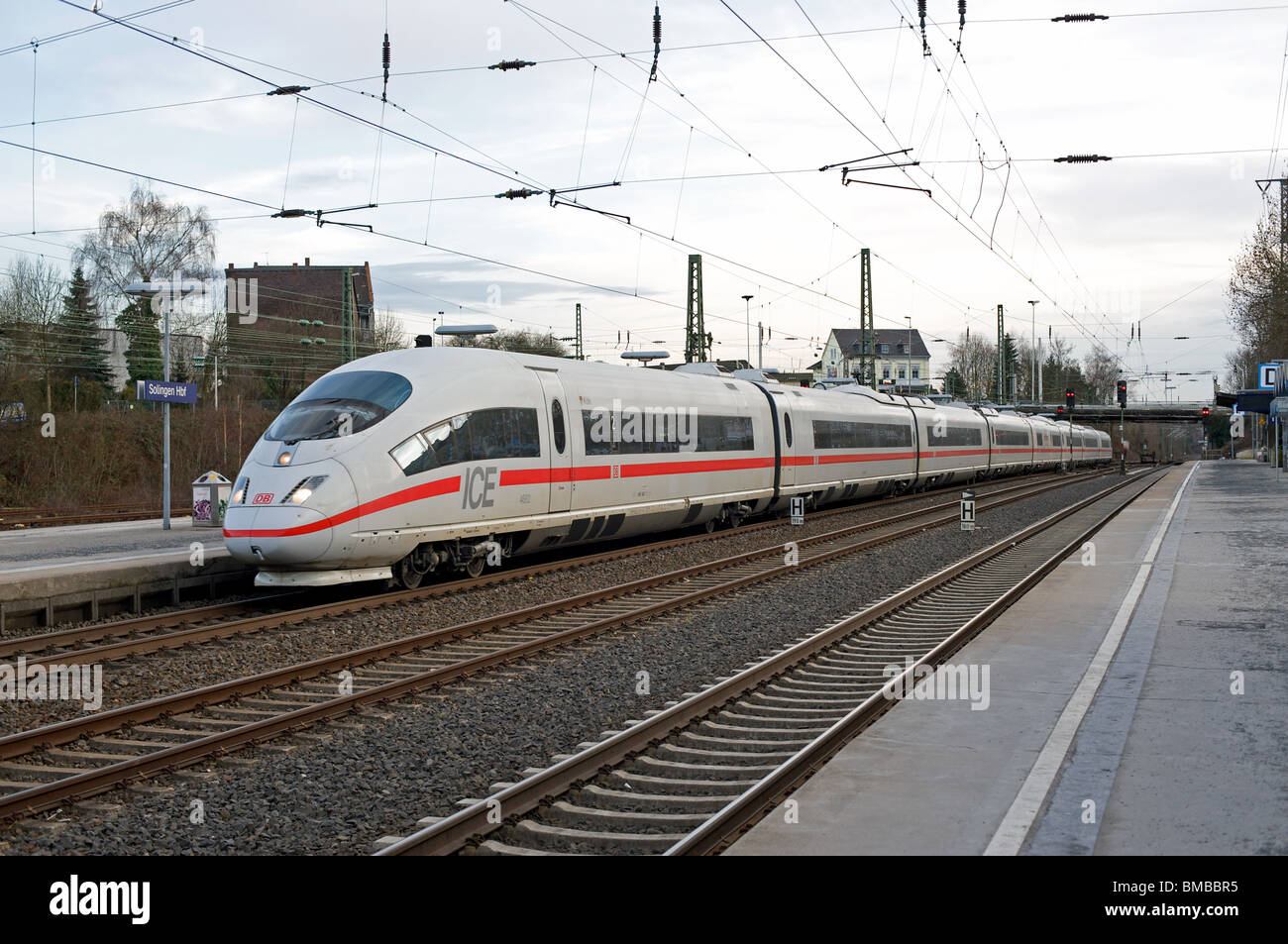 German railways ICE passenger train Stock Photo - Alamy