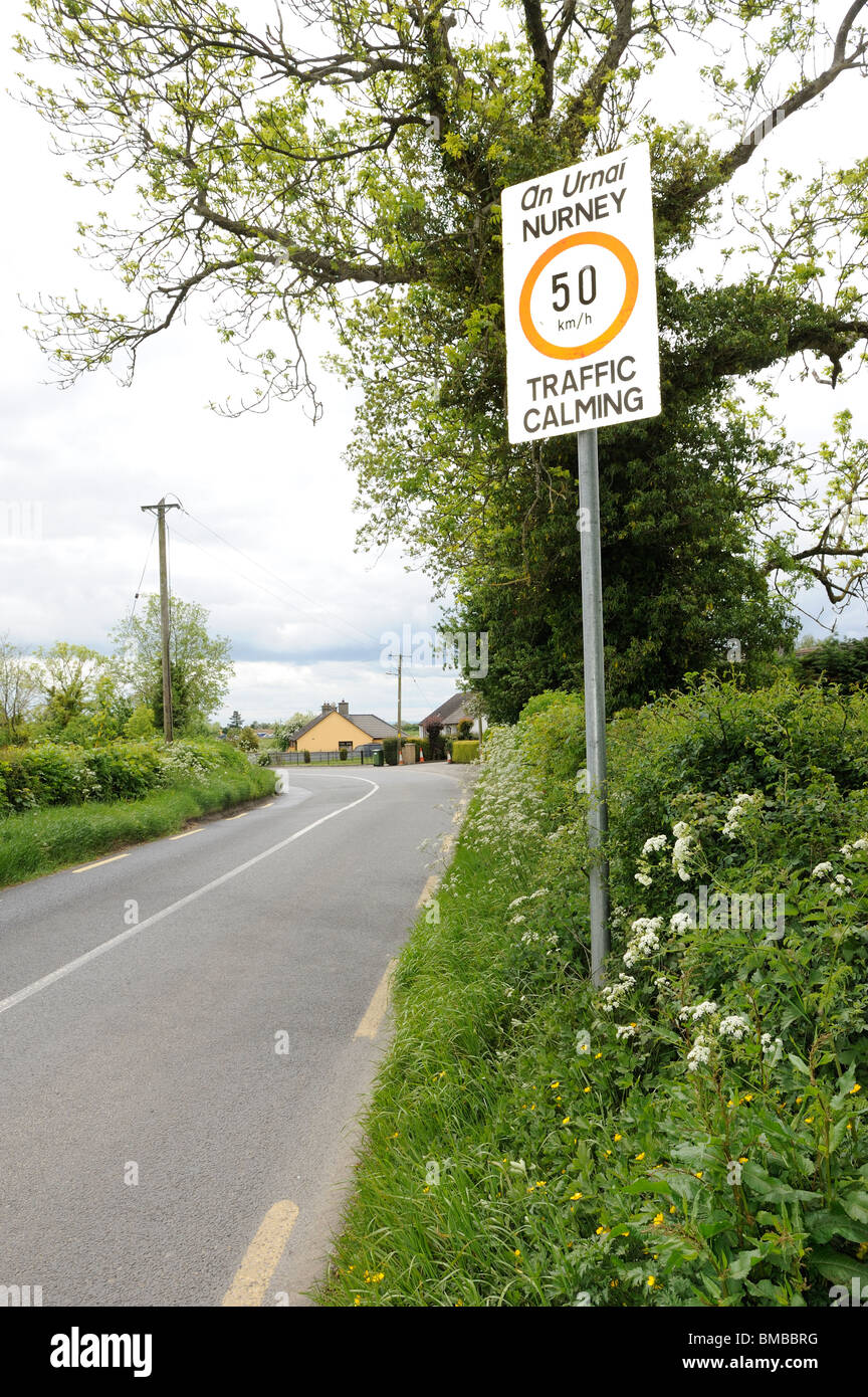 Traffic calming sign hi-res stock photography and images - Alamy