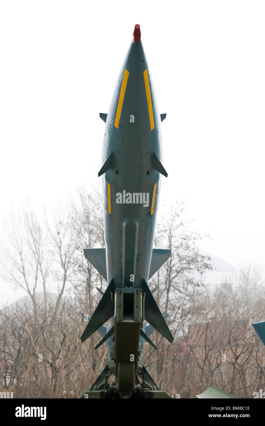 HQ-2 medium-range ground-to-air missile in china Stock Photo - Alamy