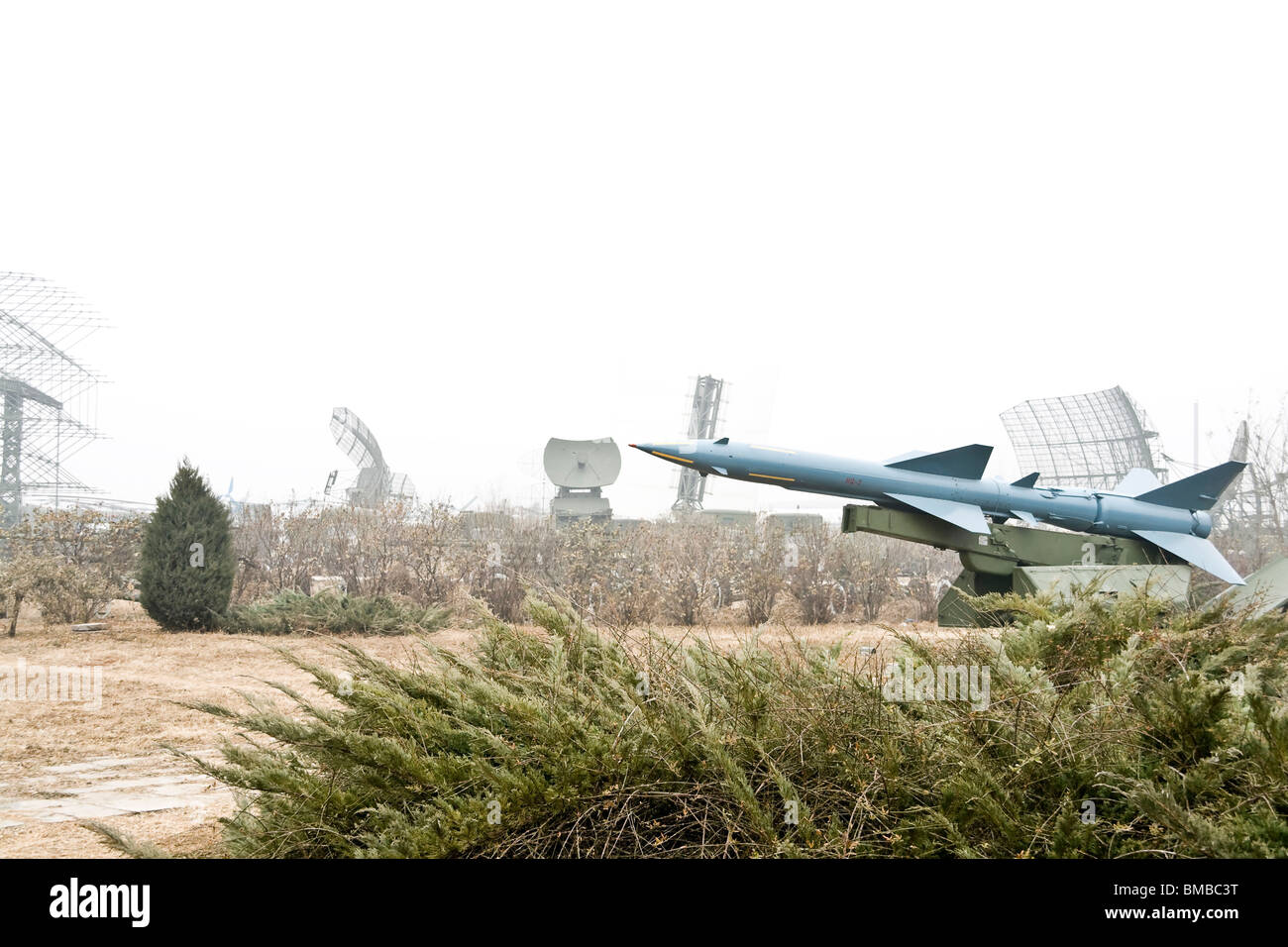 HQ-2 medium-range ground-to-air missile in china Stock Photo - Alamy