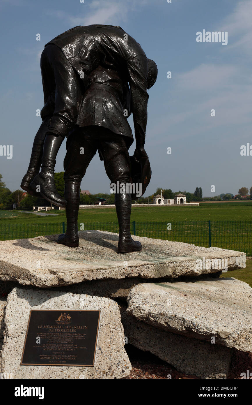 The Australian 'Cobbers' First World War memorial at Fromelles in ...